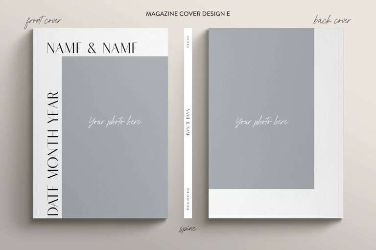 Wedding Magazine Cover Templates: Coffee Table Worthy Magazine